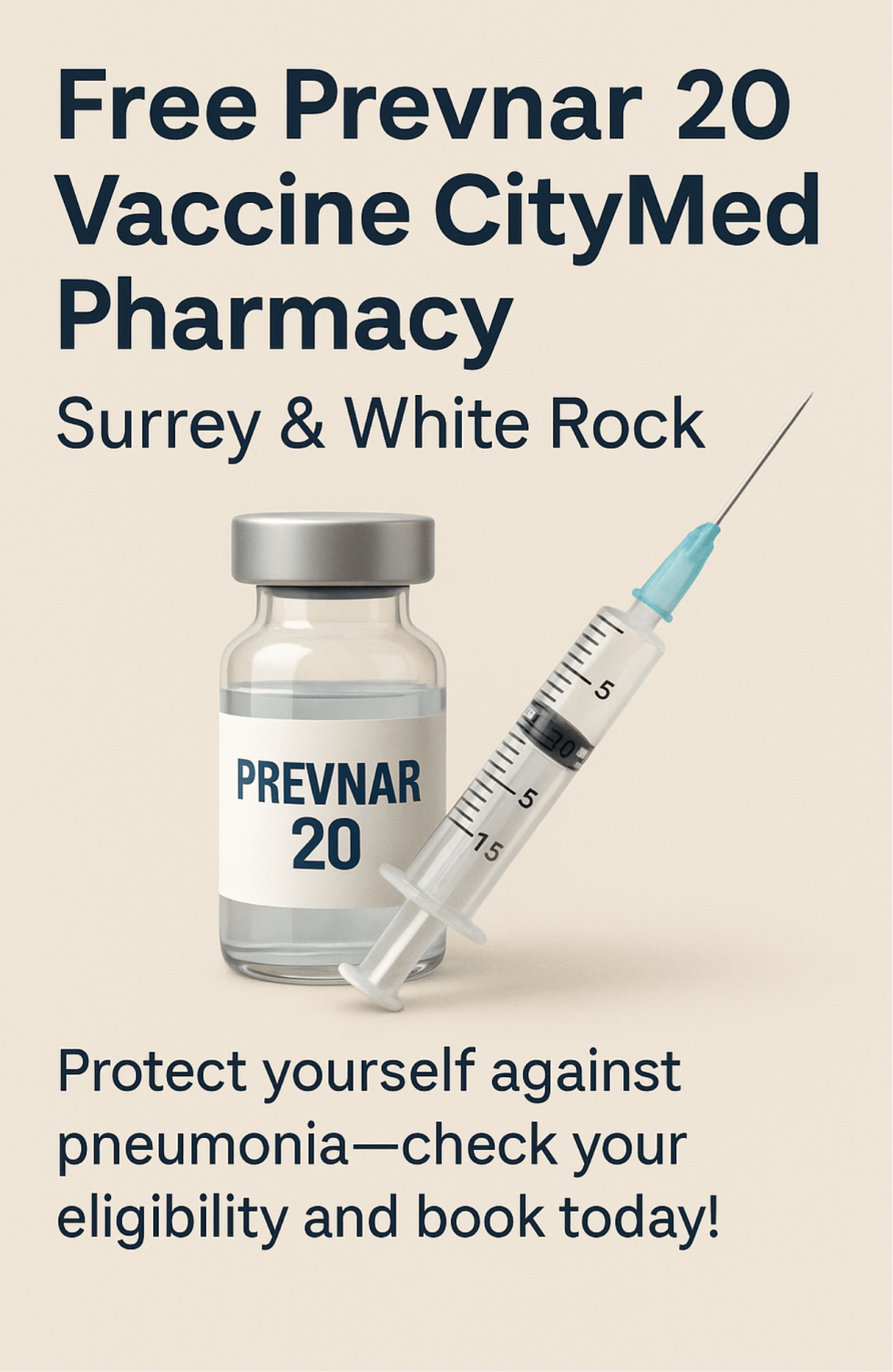 Free Prevnar 20 Vaccine CityMed Pharmacy | Surrey & White Rock